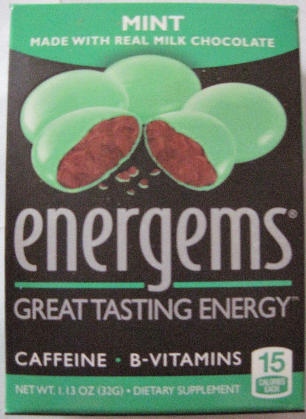 Caffeine King: energems Mint Energy Chocolate Review