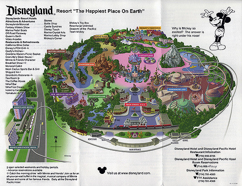Disney Avenue: Disneyland Map Evolution 1955-2015