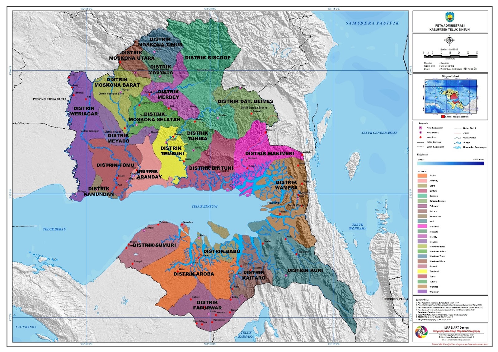 PETA KABUPATEN TELUK BINTUNI | Paninggih