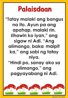 Teacher Fun Files: Tagalog Reading Passages 2