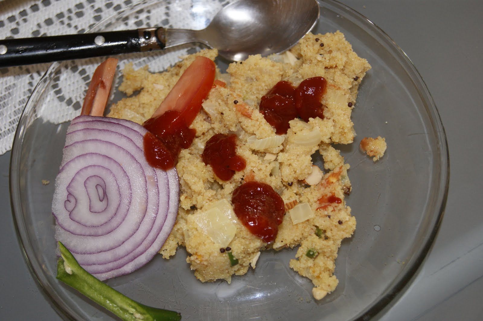 Semolina snack ( Upma)