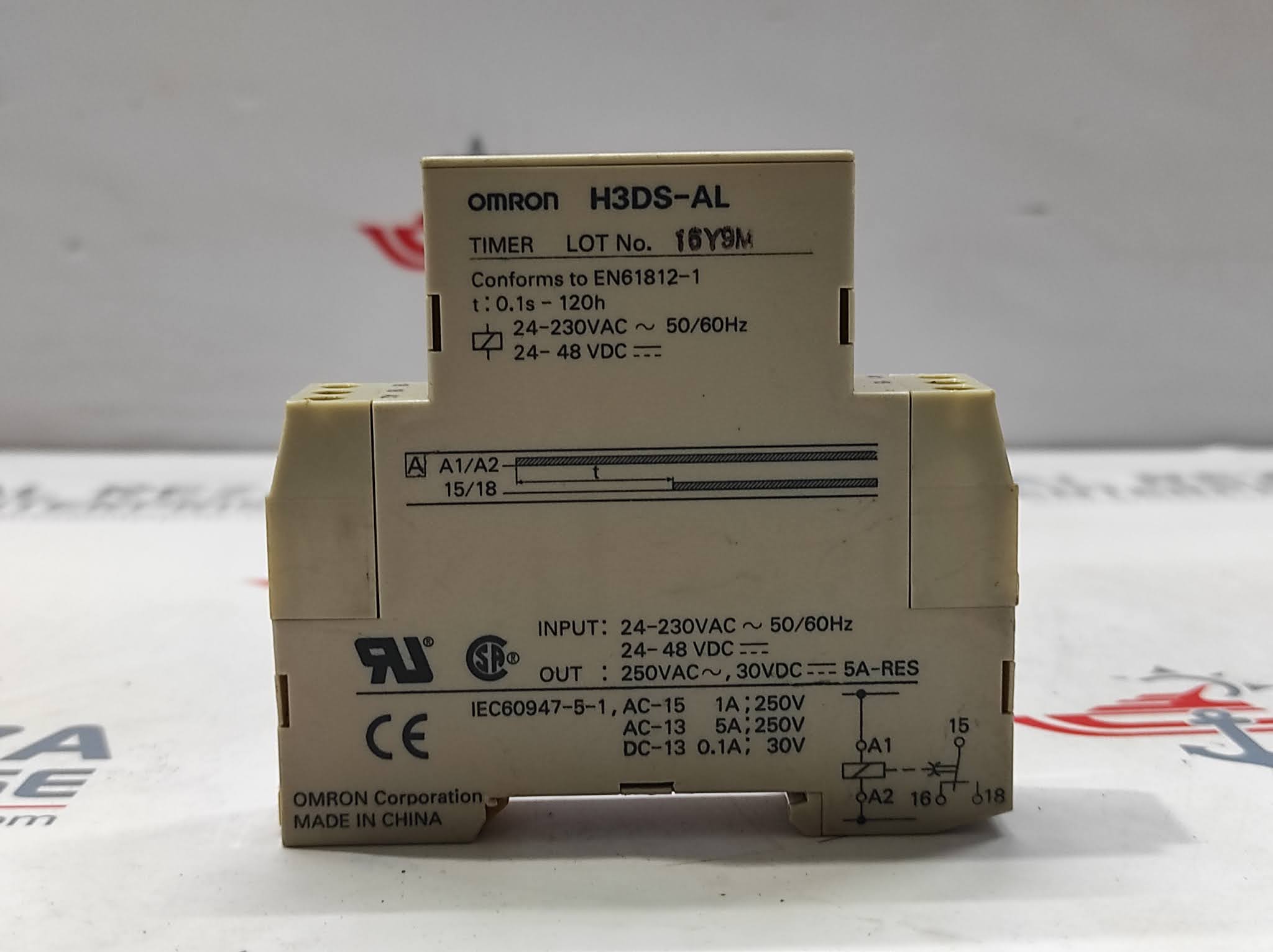 OMRON H3DS-AL DELAY TIMER 0.1S-120H 24-230VAC 24-48VDC