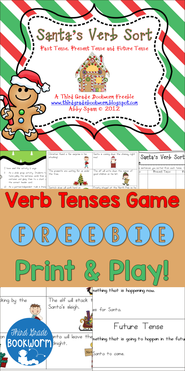 Santa's Bringing Verb Tenses! - Classroom Freebies