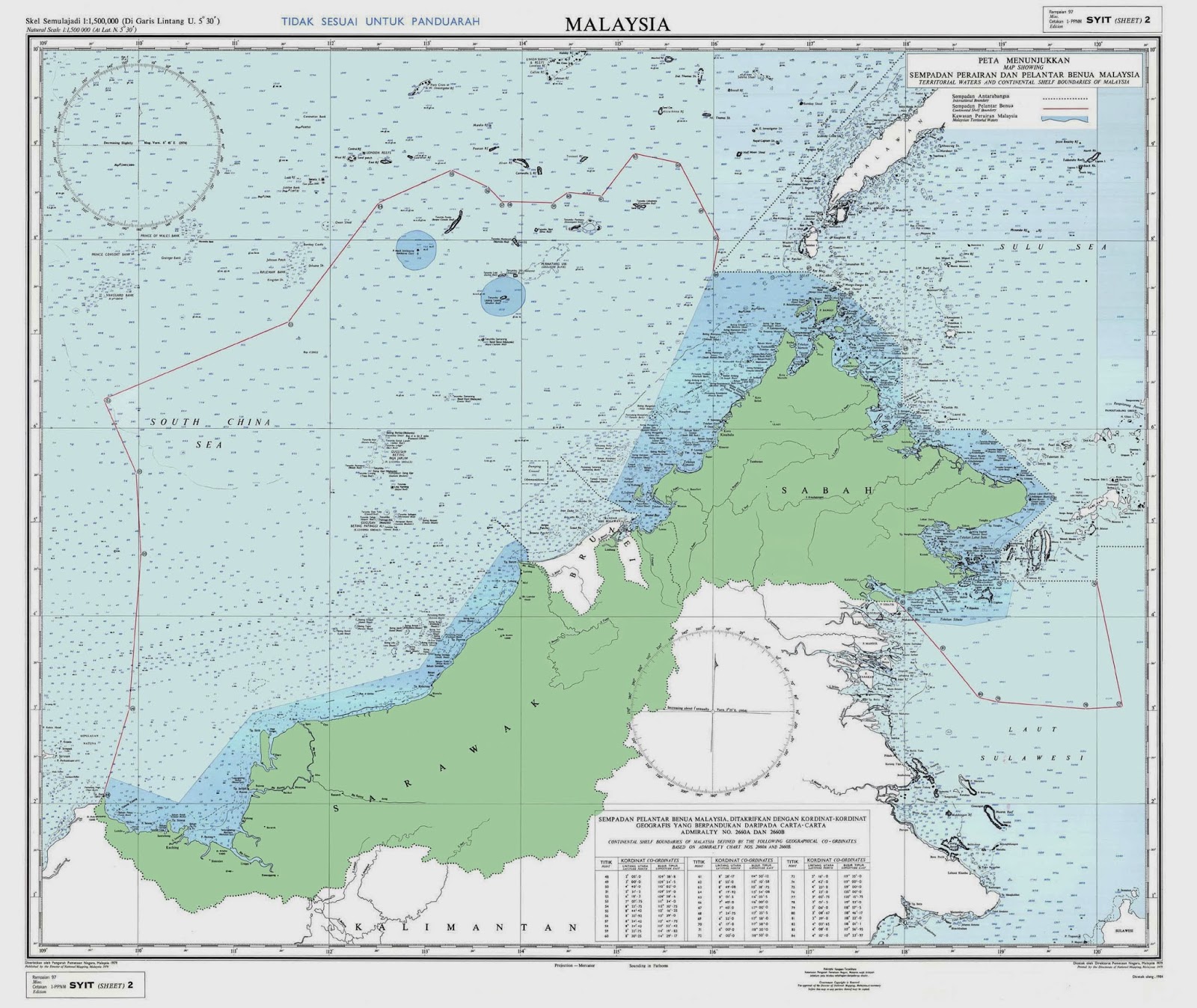 Peta Malaysia mungkin disemak semula