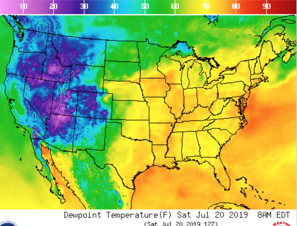 Cliff Mass Weather Blog: Humidity Storm Hits the Northeast While the ...