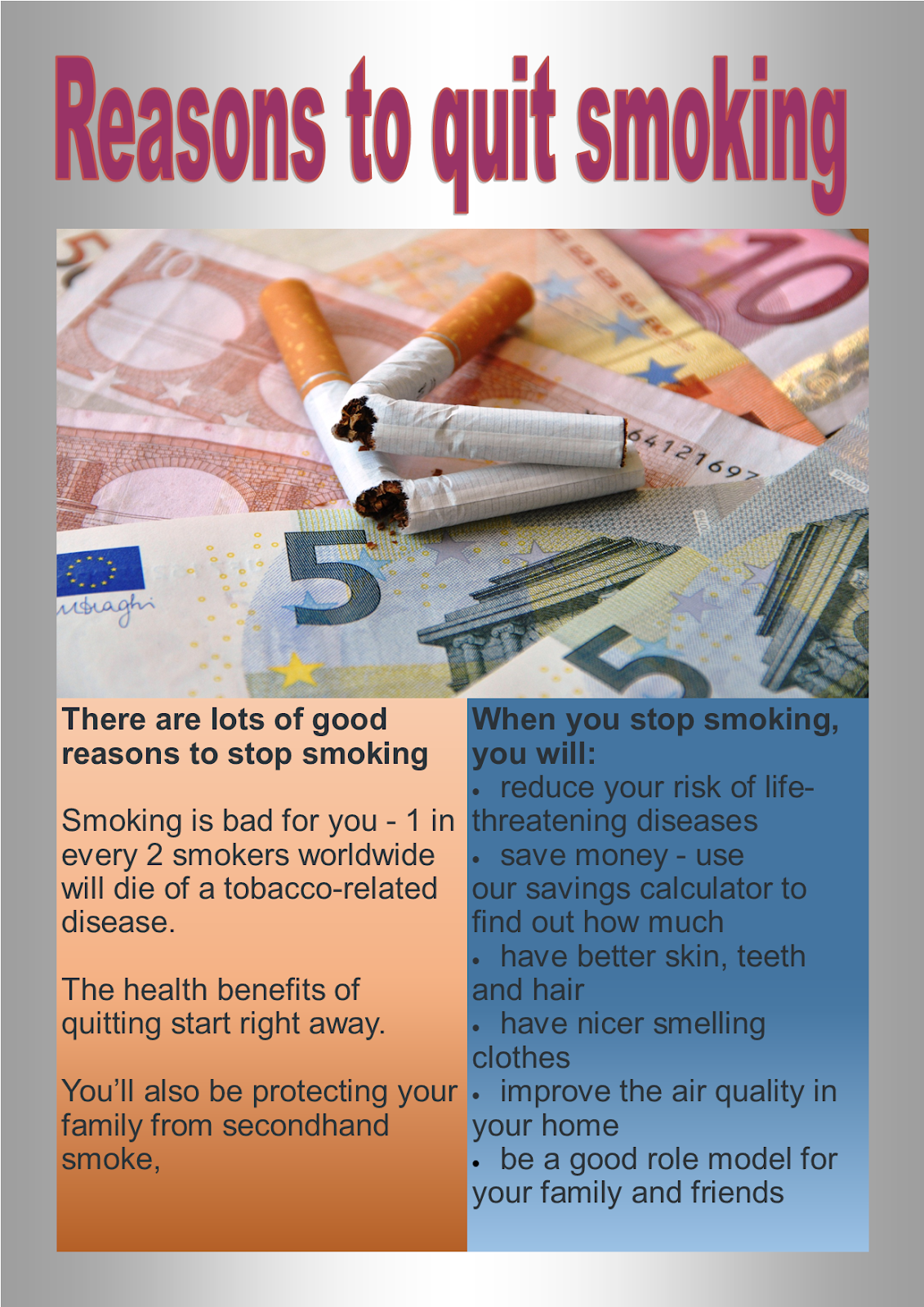 Quit Smoking - restore the body’s balance - Sligo Community Training Centre