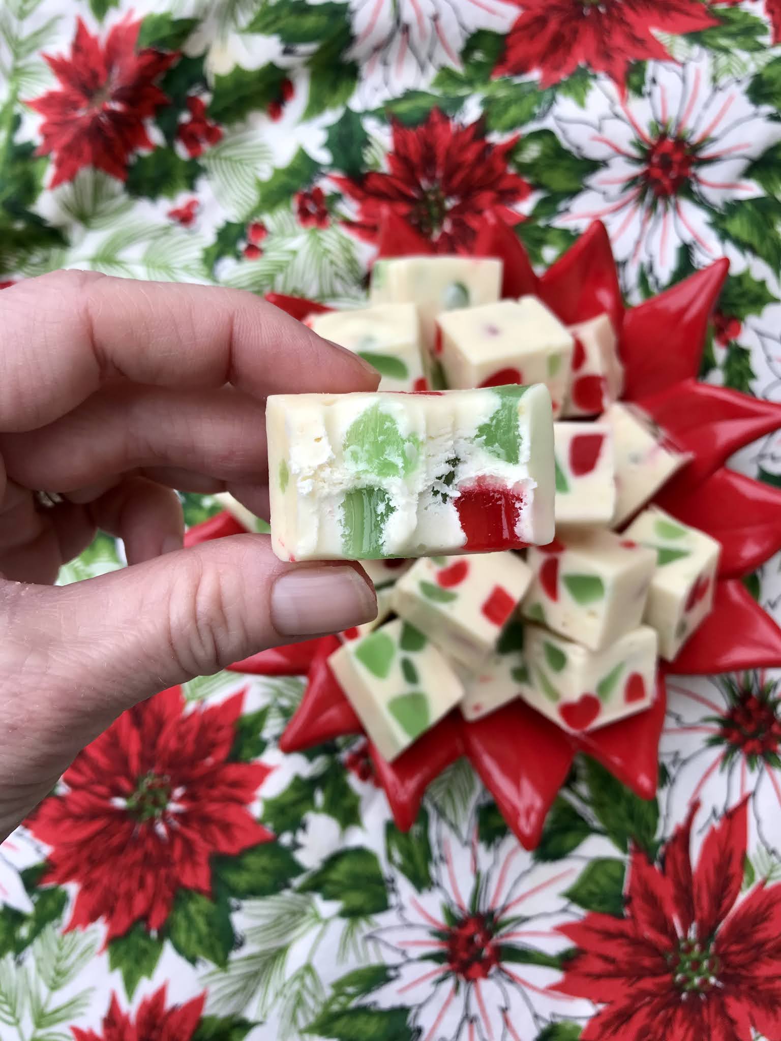 Savory Moments: Christmas gumdrop nougat candy