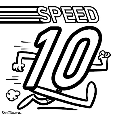David Kantrowitz - Art Blog: Random Word Drawings - speed / ten