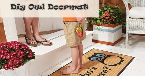 My Owl Barn: DIY Owl Doormat + Template
