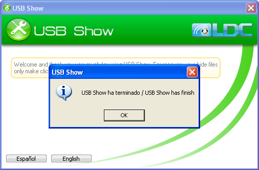 برنامج USB Show لإستعادة الملفات المخفية على مفتاح usb