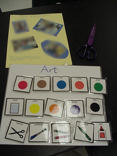 Art Choice Visuals in Action: Scrapbooking - Autism Classroom Resources