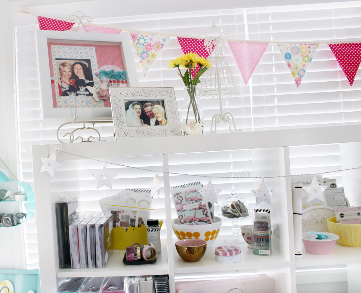 Glass Half Full: My updated scrapbook studio