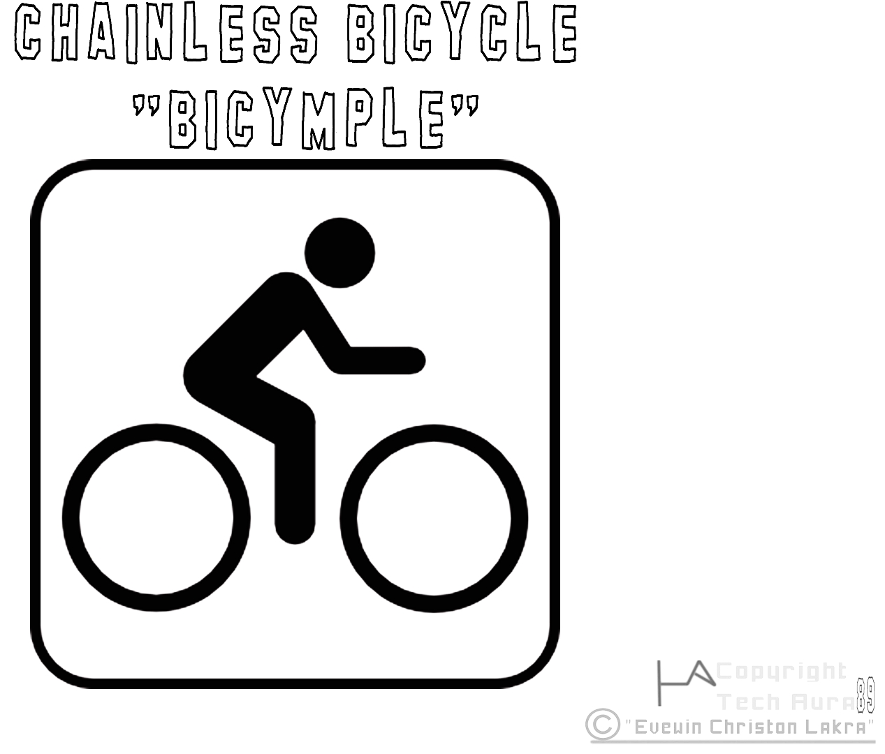 Evewin Photo: Chainless Bicycle "Bicymple"