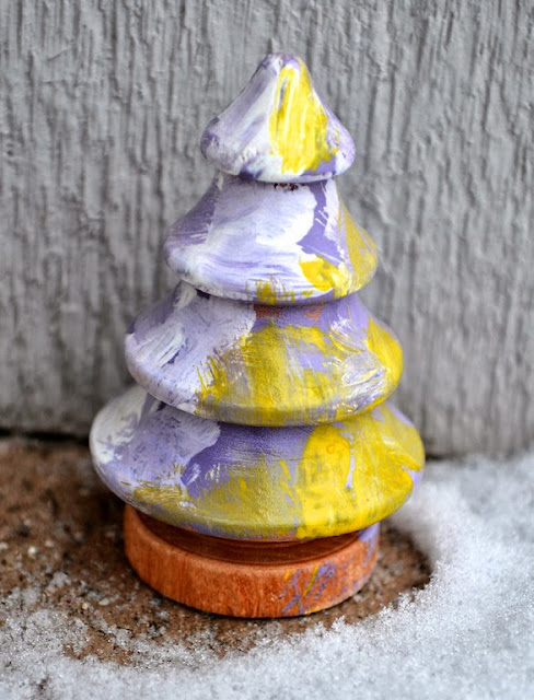 The Latest Balsa Wood Design: Painted Balsa Wood Christmas Trees