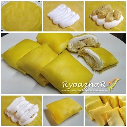 Ryo ...: Durian Crepes & Resepi