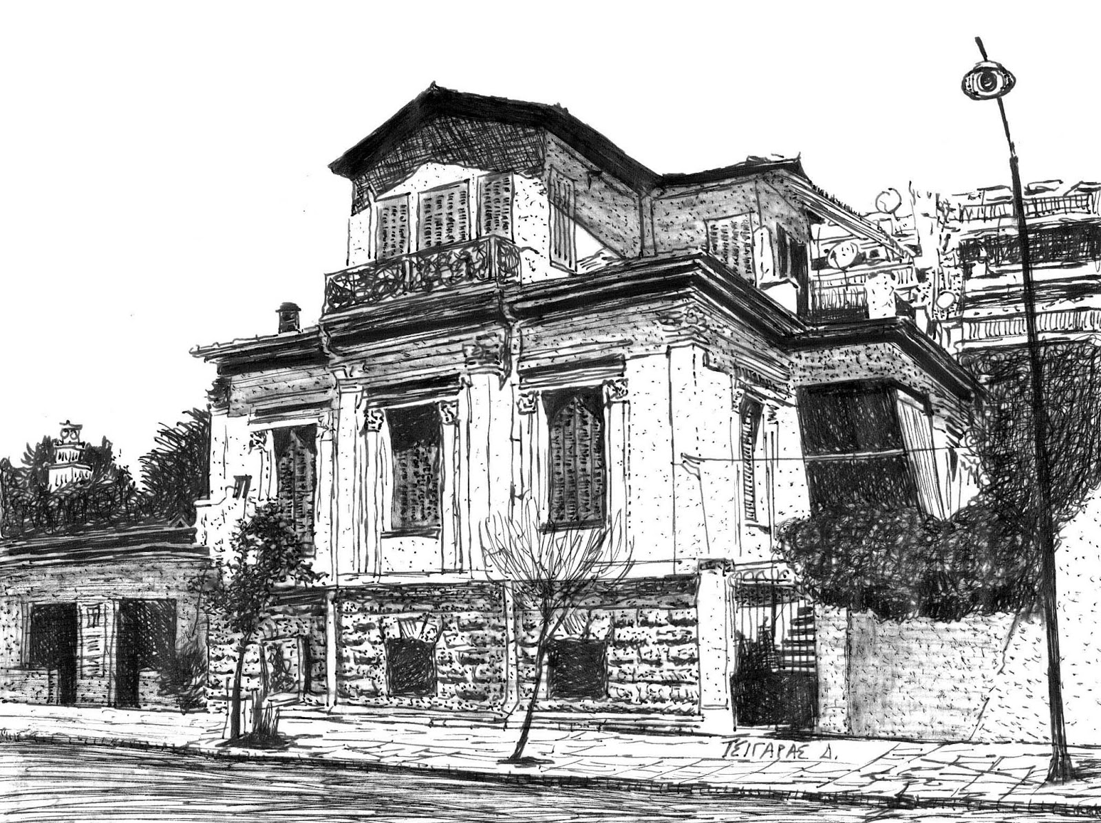 Τρικαλα ...τοτε και τωρα... του Δημητρη Τσιγαρα: ΤΑ ΝΕΟΚΛΑΣΙΚΑ ΚΤΙΣΜΑΤΑ