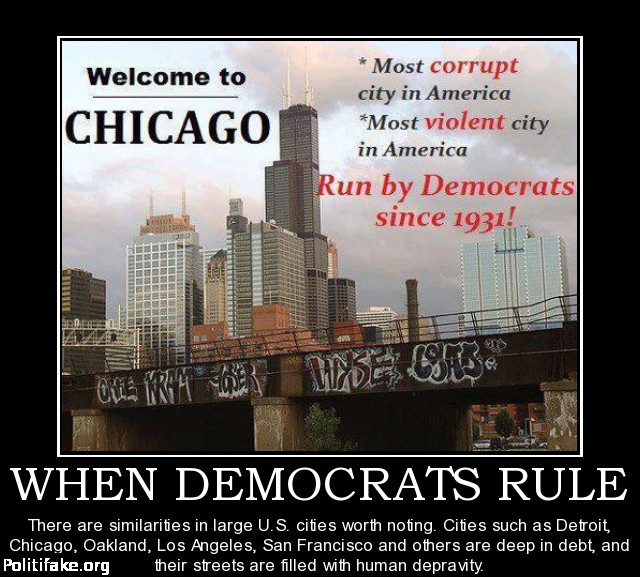 Welcome to Chicago. Run by Democrats since 1931 |TRUMP LAND