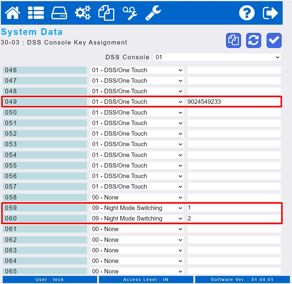 NEC SL2100 การใช้งาน DSS Console