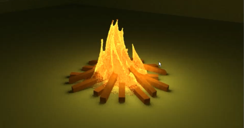 Cara Membuat Api Unggun Pada Google SketchUp Dengan Menggunakan V-Ray Rendering Tool - bagus3d