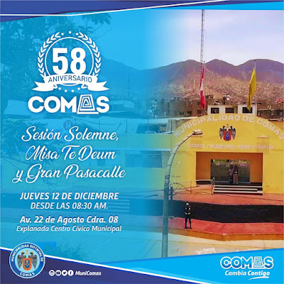 12 de Diciembre - Creación del distrito de Comas (Lima)