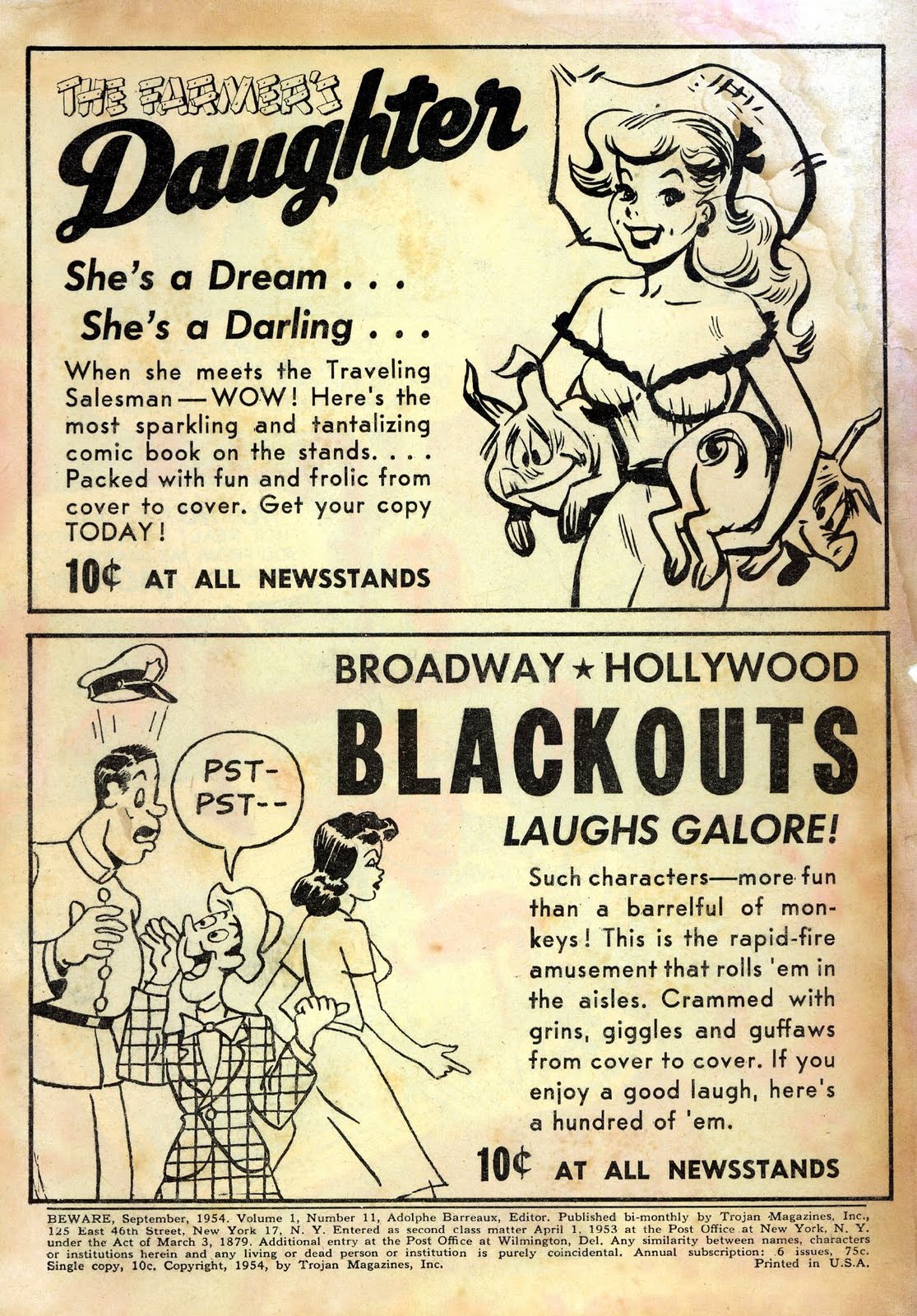 Pellucidar Offerings: Bad Taste Comic Book Ads