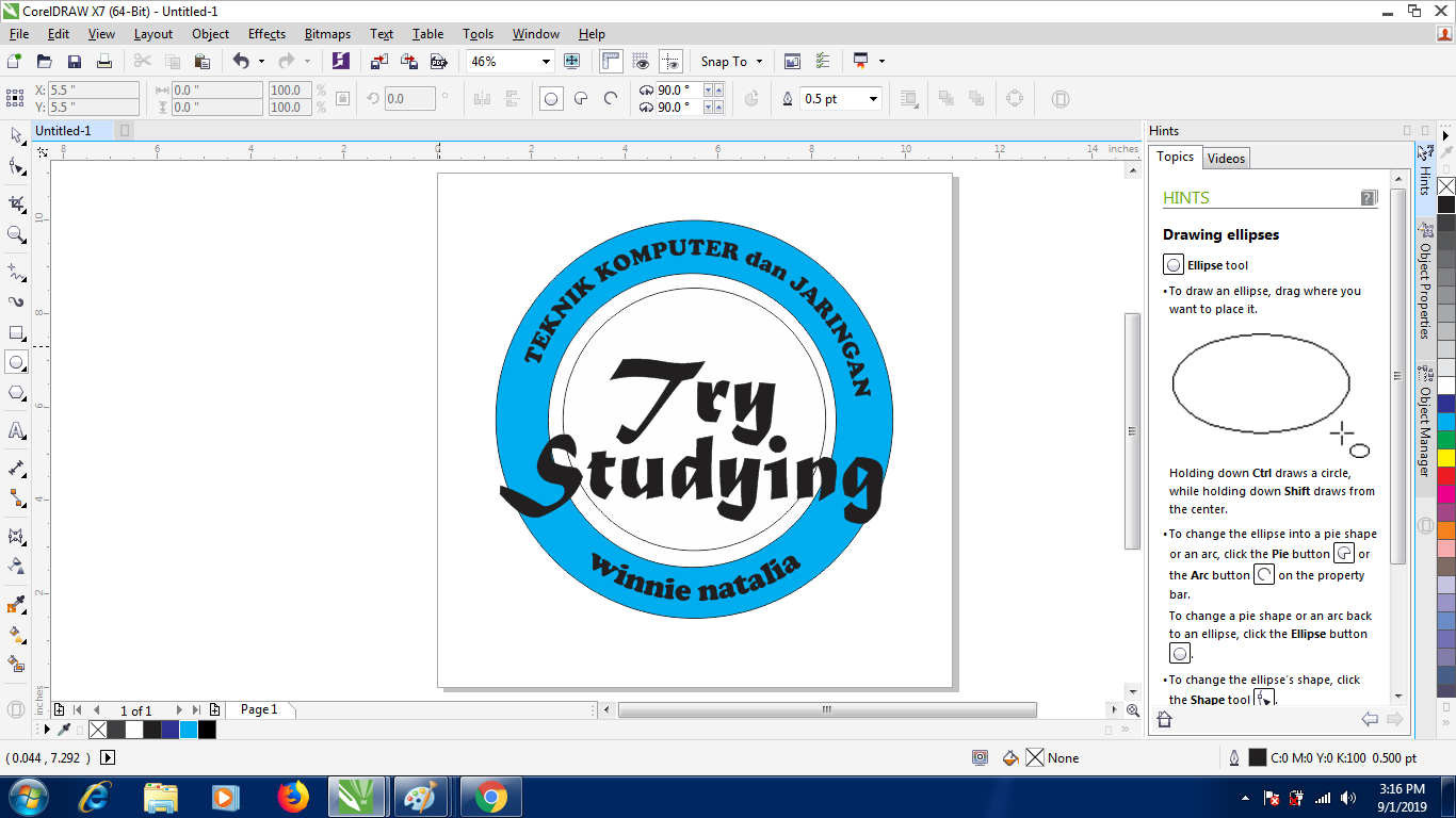 cara membuat logo - Desain grafis