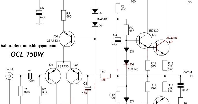74+ Terpopuler Skema Power Ampli OCL, Skema Power