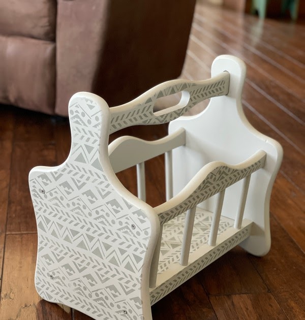 Mud Cloth Magazine Rack