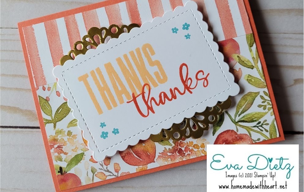 Stampin' with Eva: Peachy Thanks with Biggest Wish