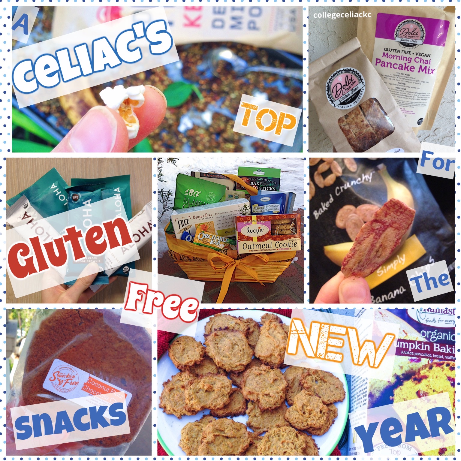 A College Celiac's Top Gluten Free Snacks for the New Year