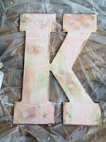 Little Lovey Doves: Pretty Distressed Wooden Letters