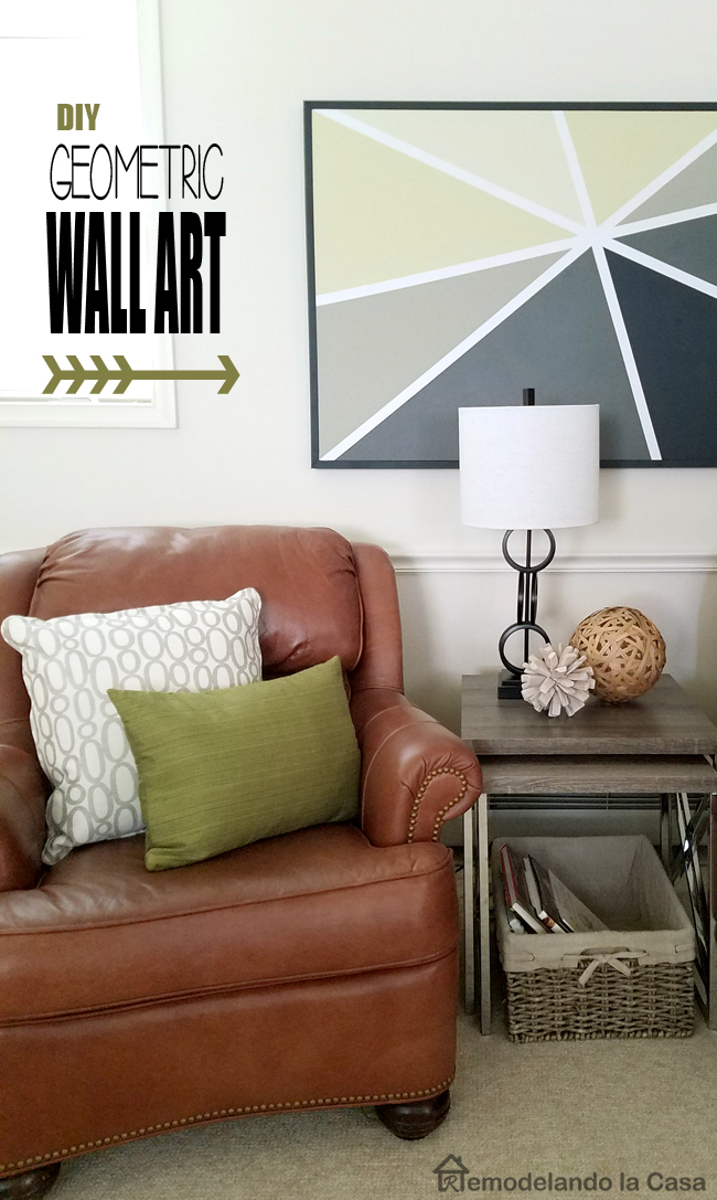 DIY - Geometric Wall Art - Remodelando la Casa