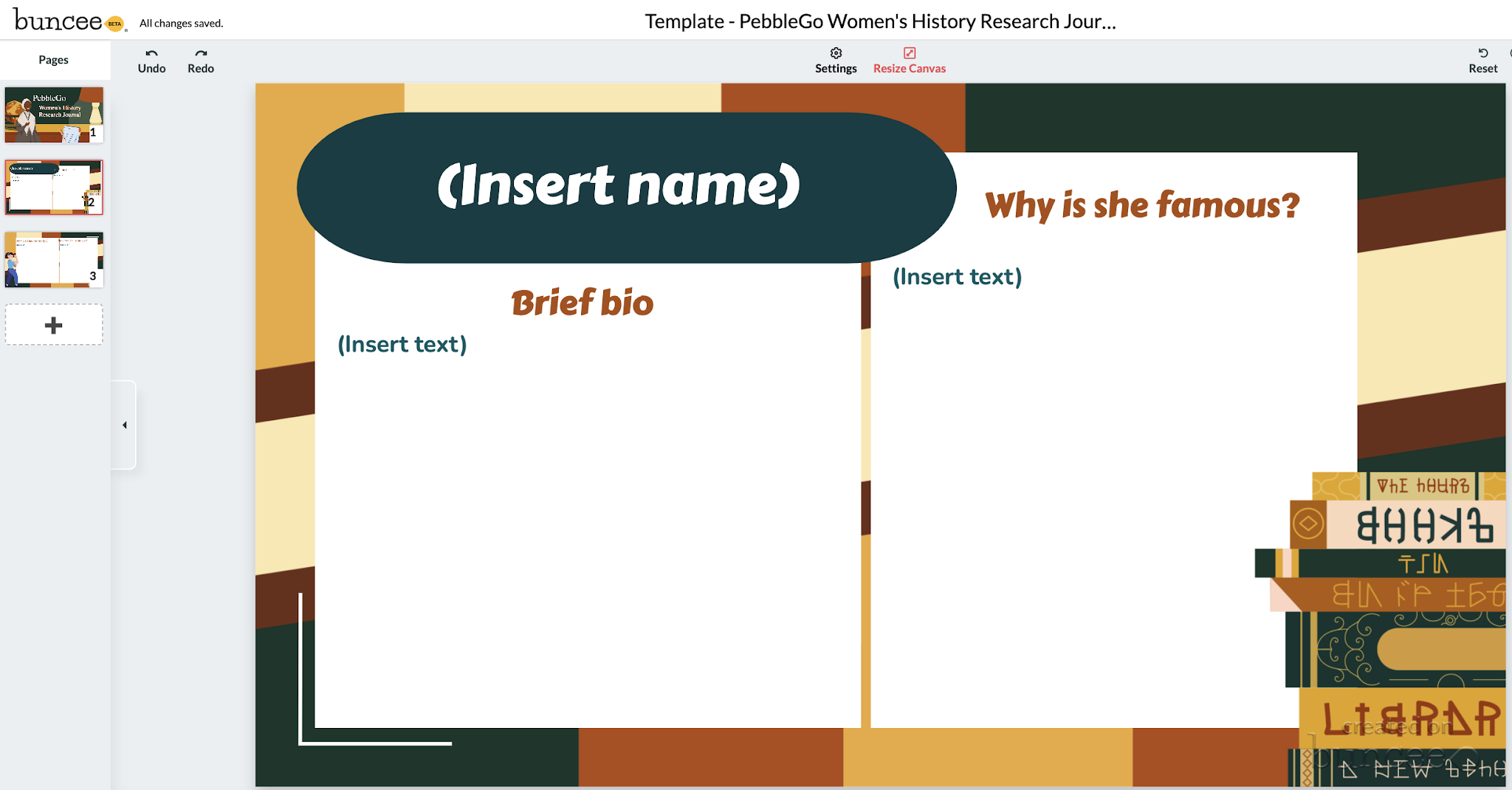 The Library Voice: PebbleGo + Buncee ....A Special Place For ALL For ...