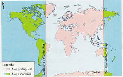 Tratado de Tordesillas - Reparto del mundo