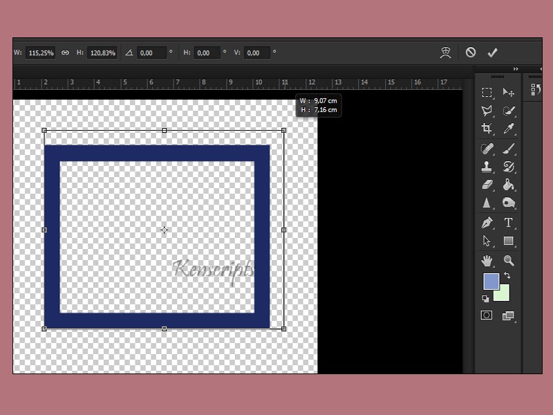 Cara Membuat Persegi Bolong di Photoshop - Kenscripts