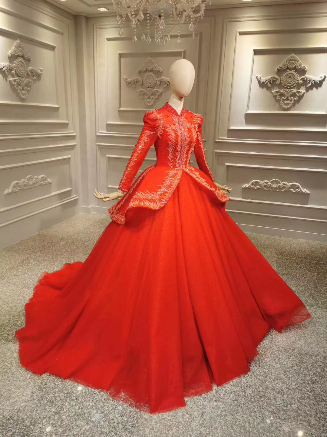 2019 modest red prom dresses collection