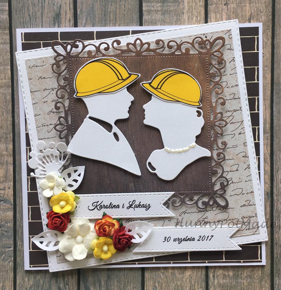 Hunny Pot: Engineers wedding card