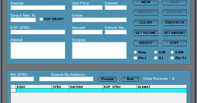 Software nota spbu pertamina - dadrap