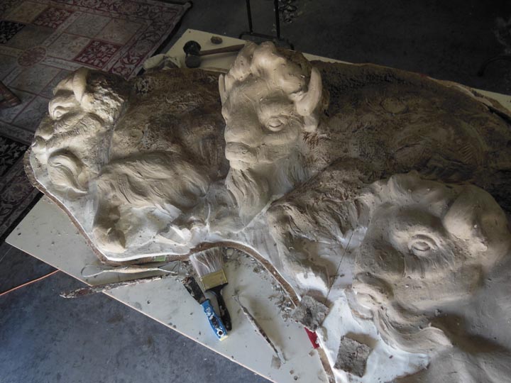 Sandy Scott Art: #458 In the studio: The Briscoe Museum sculpture ...