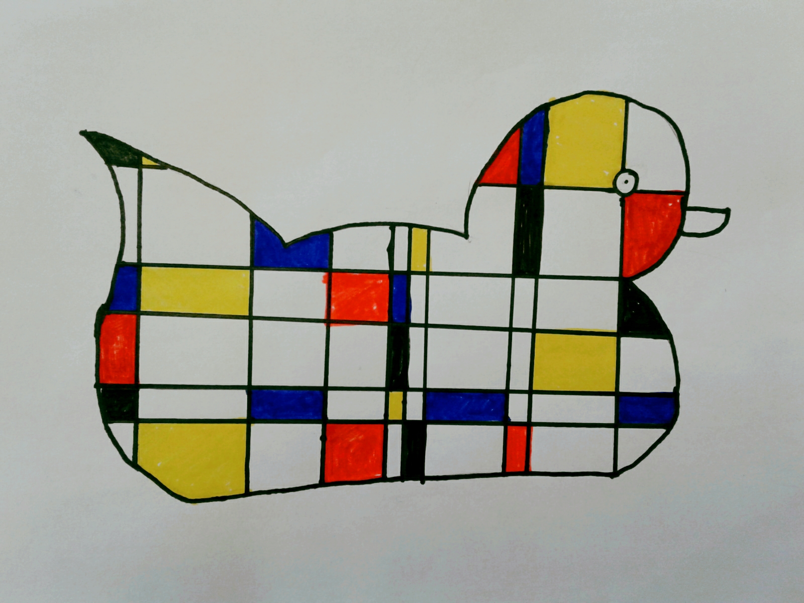 a faithful attempt: Mondrian Animals