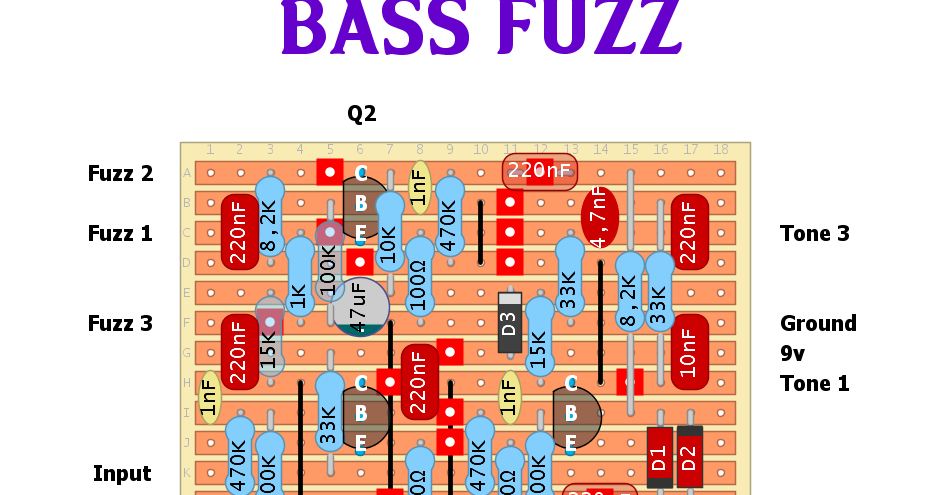 Dirtbox Layouts: Colorsound Bass Fuzz