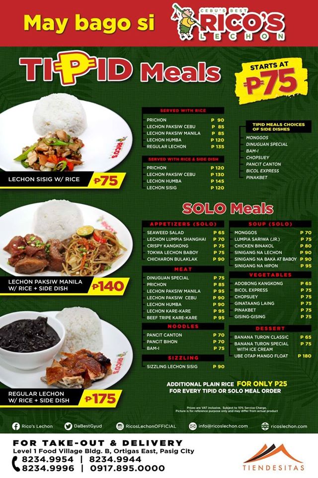 Manila Shopper: Order Rico's Lechon & Frozen Food Packs for Delivery or ...