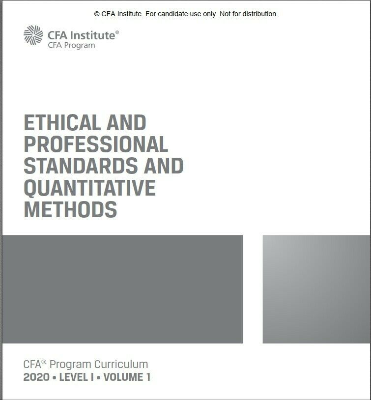 2020 CFA© Program Curriculum Level I Volumes 1-6 - The House Library