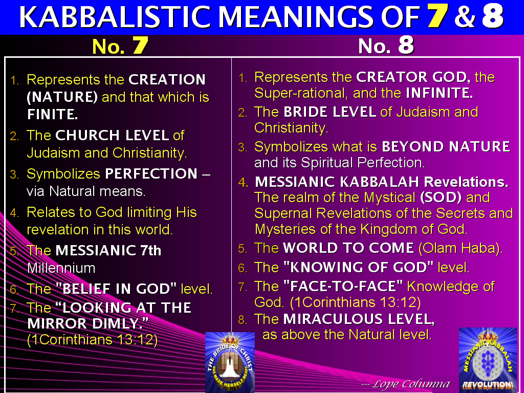The MESSIANIC KABBALAH REVOLUTION!: 7 & 8 Kabbalistic Teachings In The ...