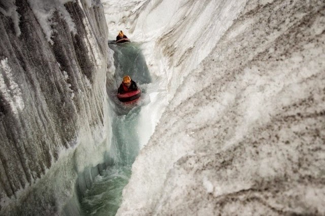 Body Boarding Down A Glacier Is The Coolest Type Of Insanity Ever ...