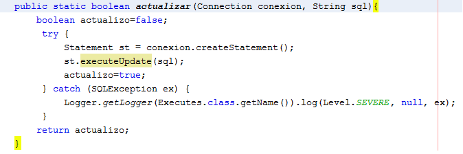 Programación Utez Executequery O Executeupdate