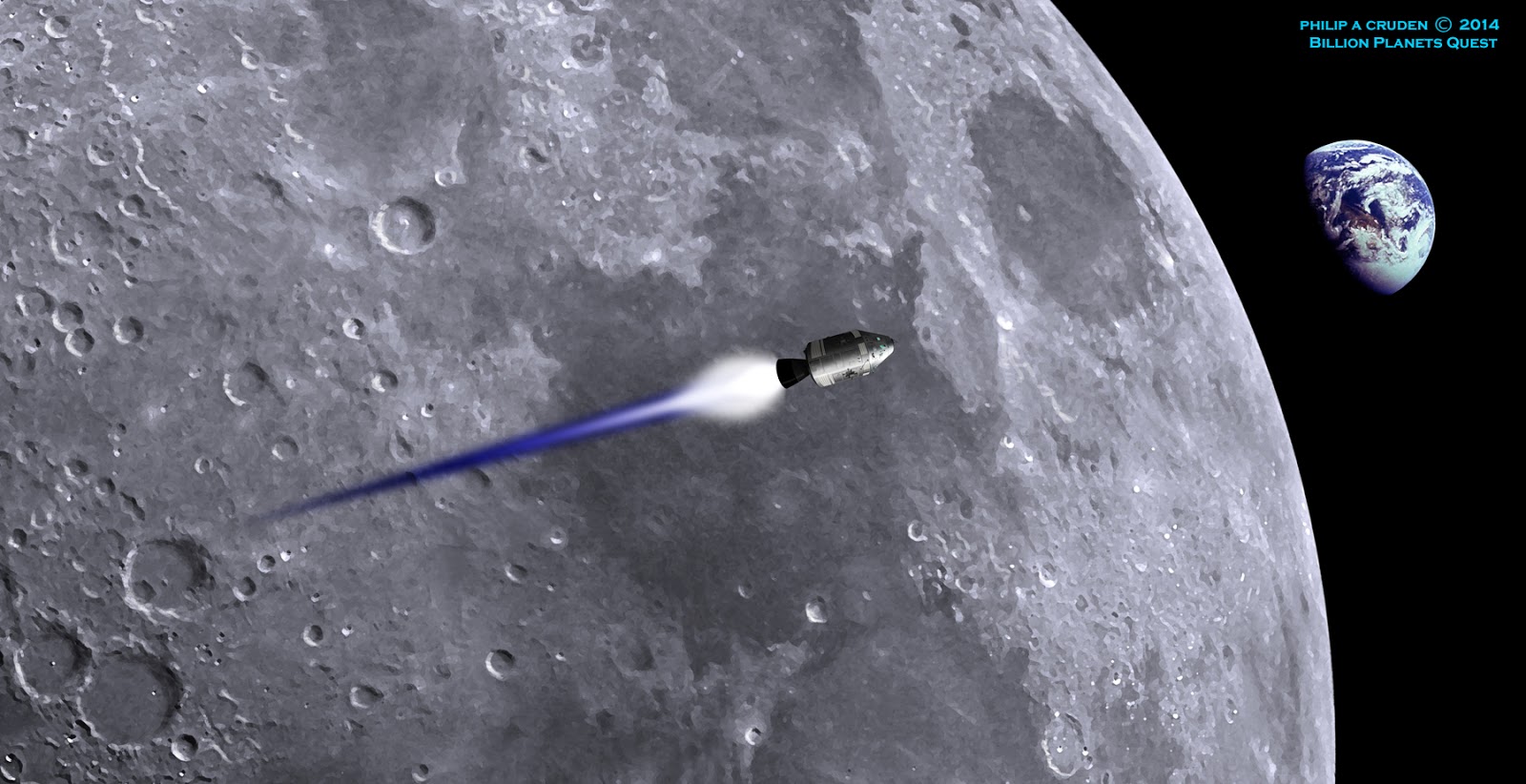 Billion Planets Astronomy and Art: The Apollo Program