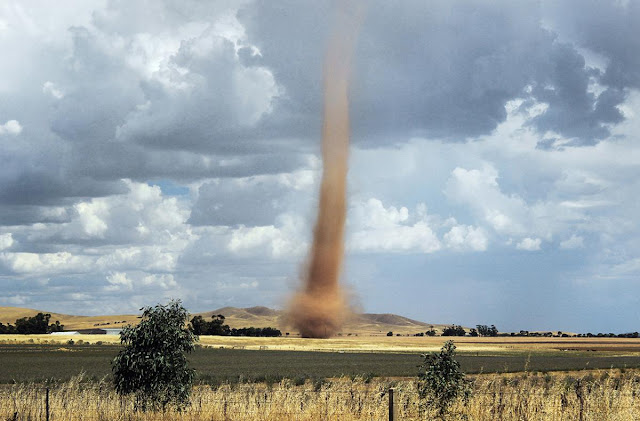 Dust Devil near Mount Bryan | Earth Blog