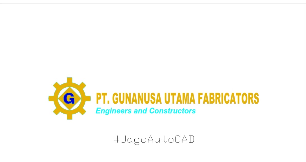 Logo Gunanusa Utama Fabricators DWG AutoCAD Free
