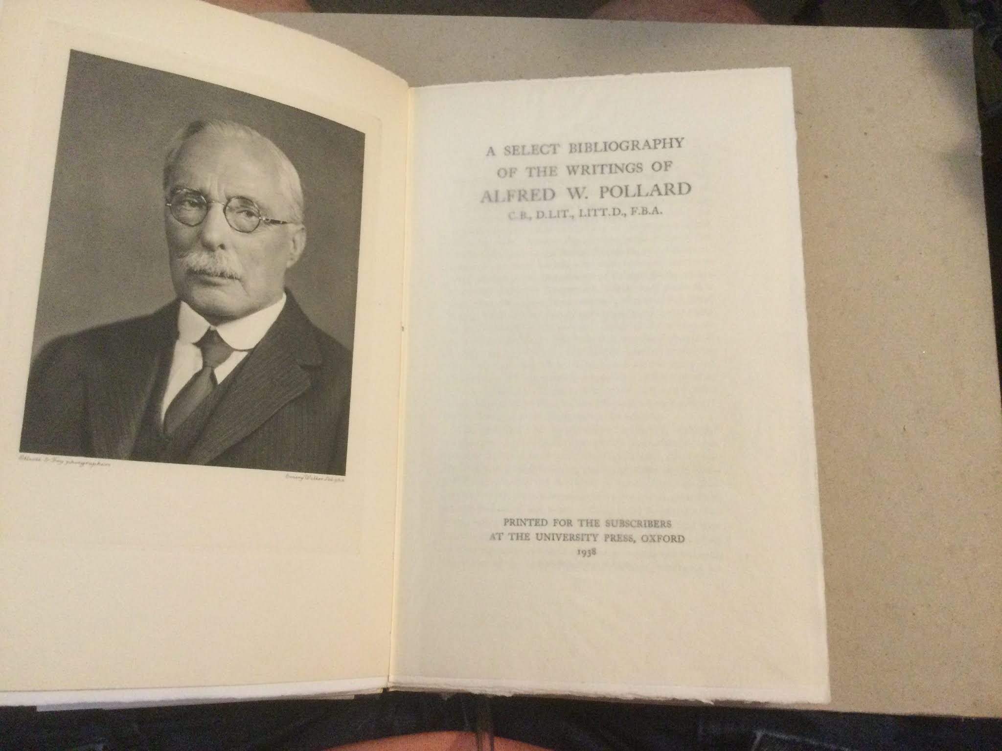 My Sentimental Library: Alfred W. Pollard: The Man, His Books, and His ...